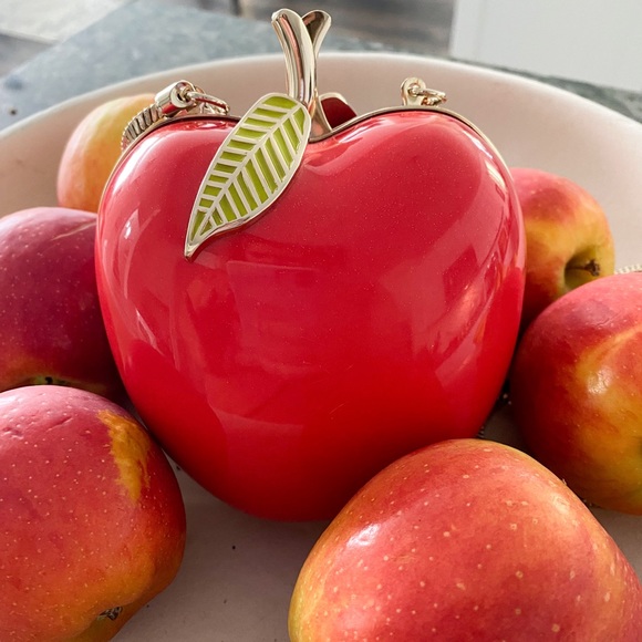 kate spade | Bags | Kate Spade Far From The Apple Tree Resin Apple ...